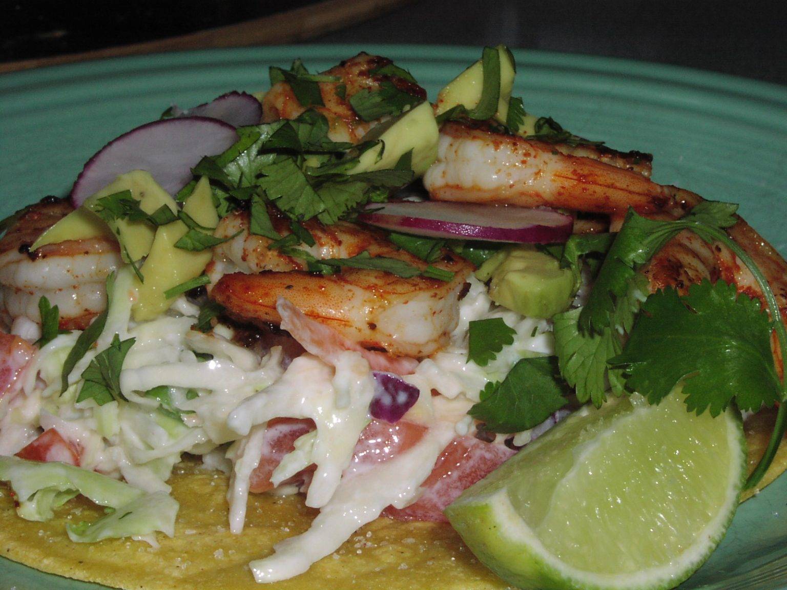 Tequila-Chipotle Shrimp Tostadas with Mexican Slaw – Q97